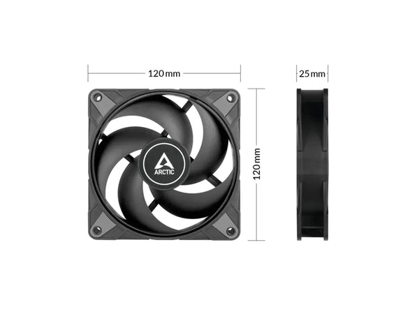 Arctic P12 Max 120mm Case Fan 5pcs Black Color ACFAN00289A - Aeromalls ...