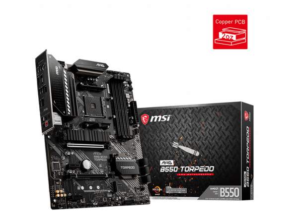 MSI MAG B550 TORPEDO AMD AM4 ATX Gaming Motherboard - Aeromalls ...