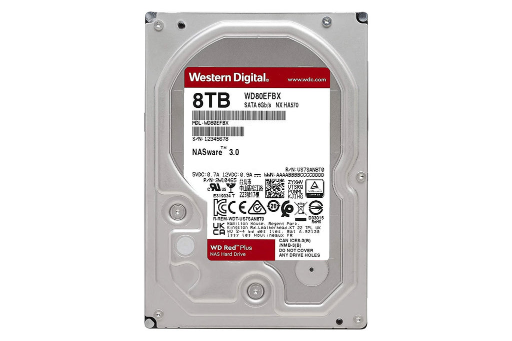 WD Red Plus 8TB NAS 3.5" Hard Drive WD80EFBX - Aeromalls – Aeromalls.com